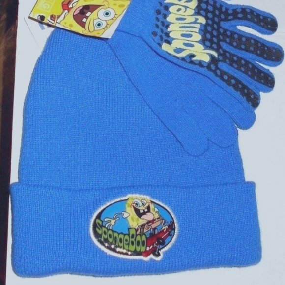 SpongeBob Squarepants | Accessories | Vintage Rare 2 Piece Winter Hat ...